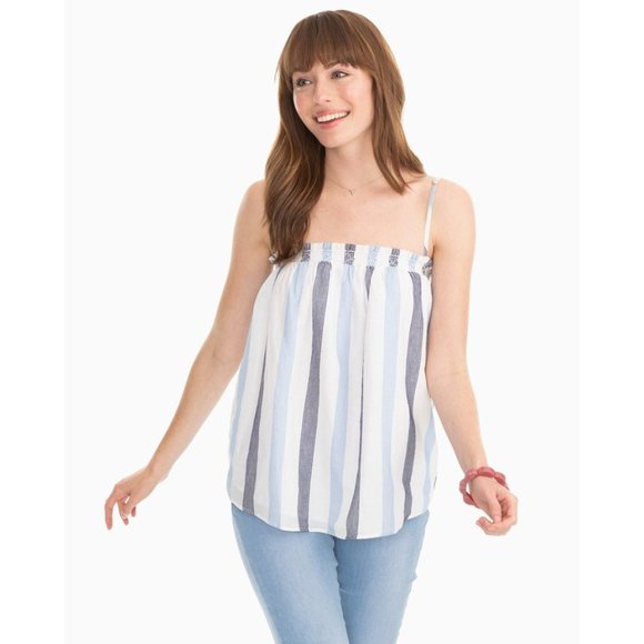 Southern Tide | Tops | Nwt Southern Tide Smocked Nautical Striped Tank ...